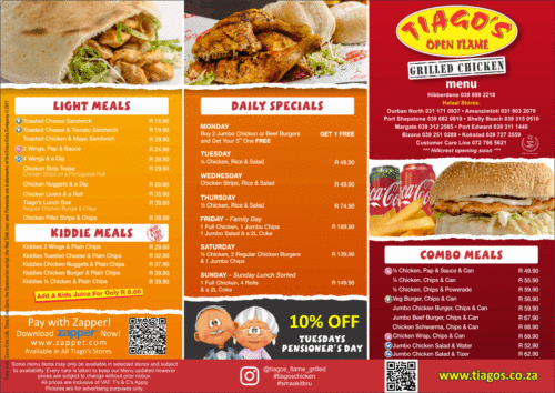 Tiagos Open Flame Bizana - South Coast Business Directory