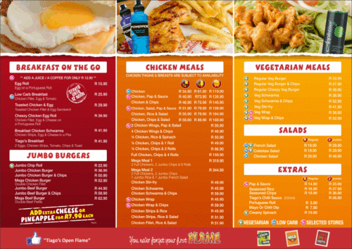 Tiagos Open Flame Bizana - South Coast Business Directory